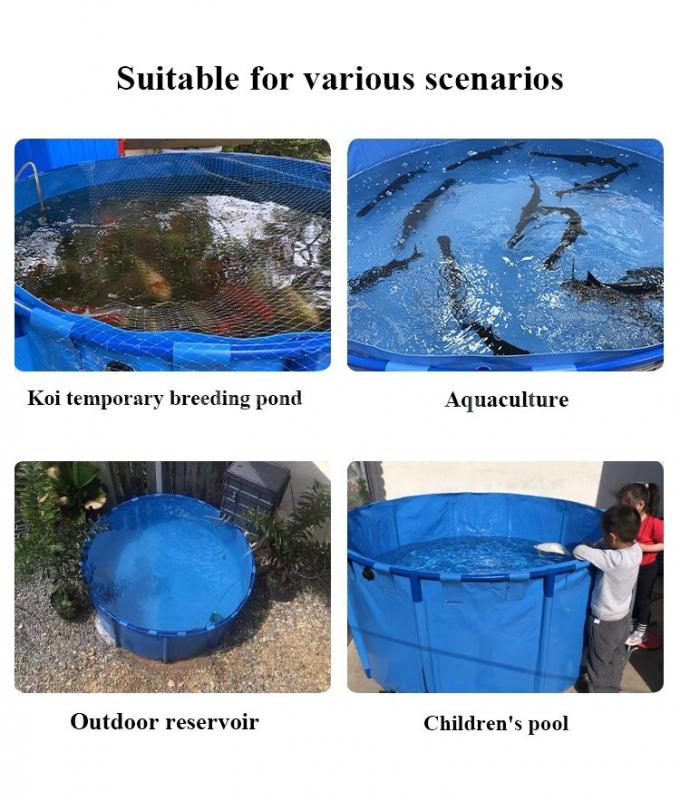 PVC Outdoor Fish Pond Low Cost Tarpaulin Fish Tank Plastic Pools For ...