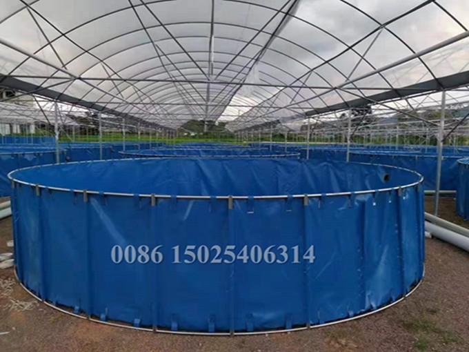 Flexible 200 L to 500,00litre Aquaculture fish storage tank pvc fish ...