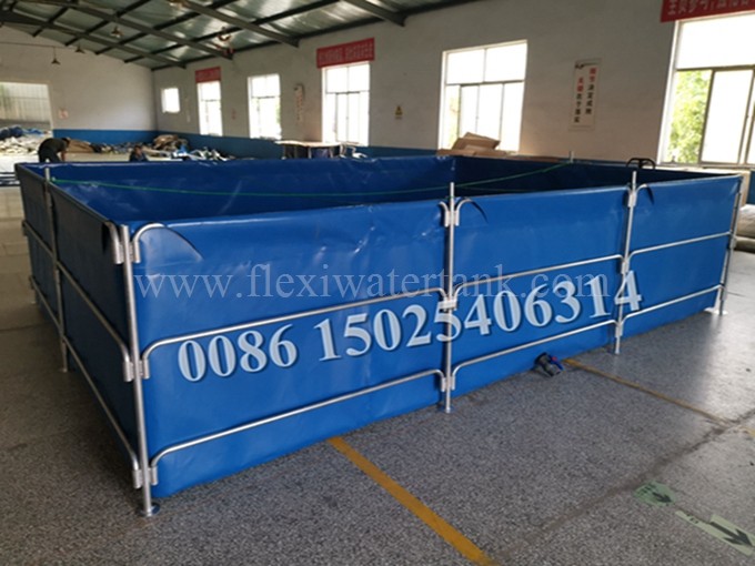 Flexible 200 L to 500,00litre Aquaculture fish storage tank pvc fish ...